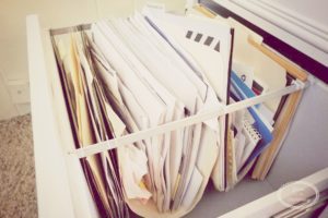 Messy File Cabinet